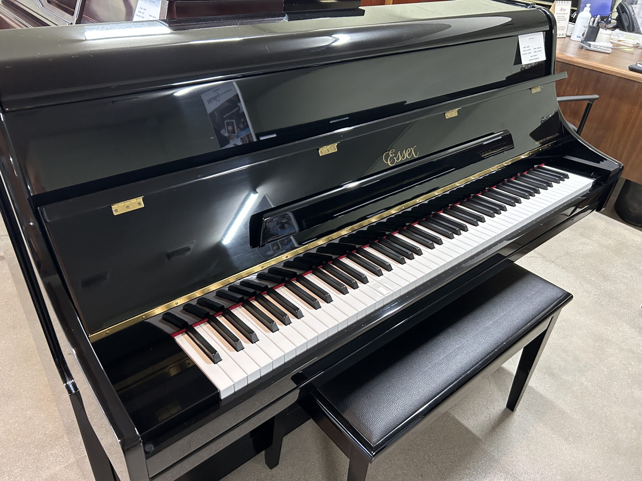 Steinway-Designed Euro. Console Piano by Essex - SoCal Pianos